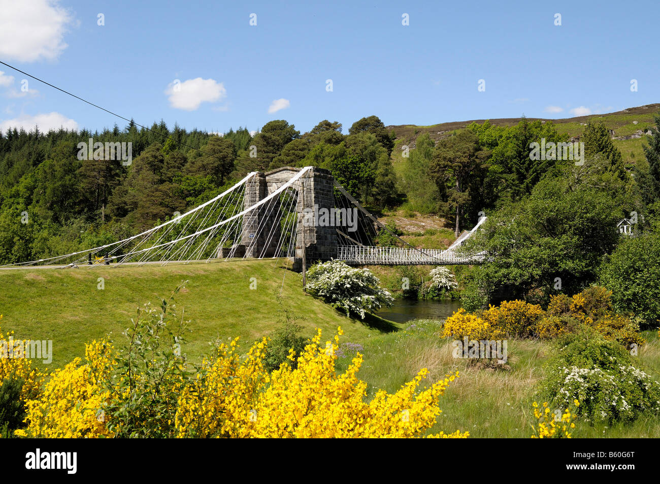 Bridge of Oich, a steel bridge built across the Oich River circa 1854 ...