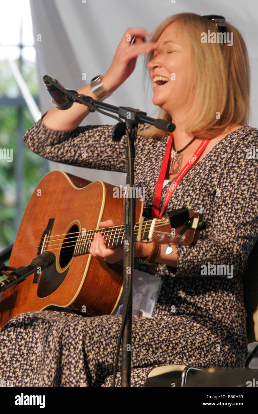 Female singer at folk festival Stock Photo - Alamy
