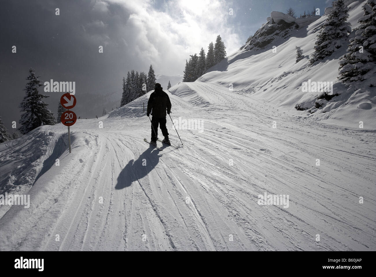 Skier on the slopes Stock Photo - Alamy