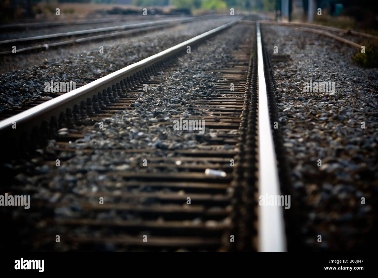 Old railway railroad rail tracks hi-res stock photography and images ...