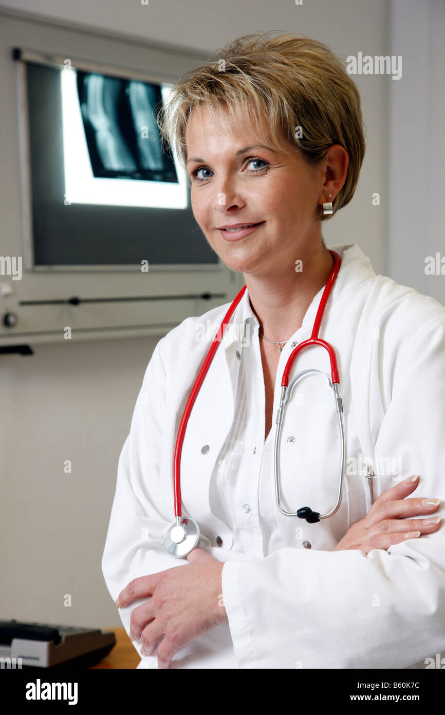 Female Doctor in a hospital Stock Photo - Alamy
