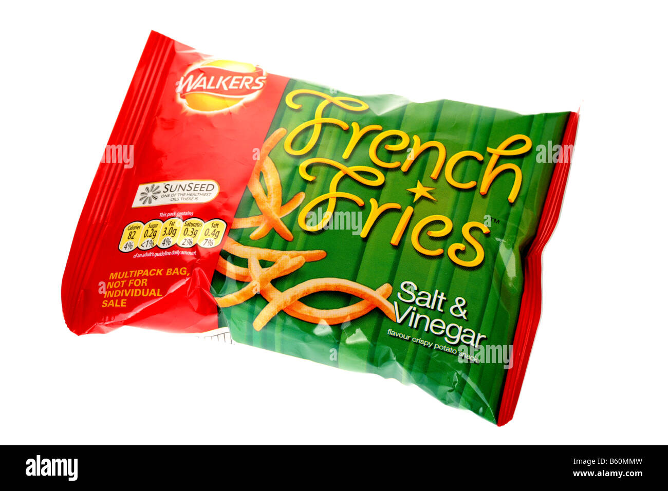 Salt and vinegar potato crisps snack walkers hi-res stock photography ...