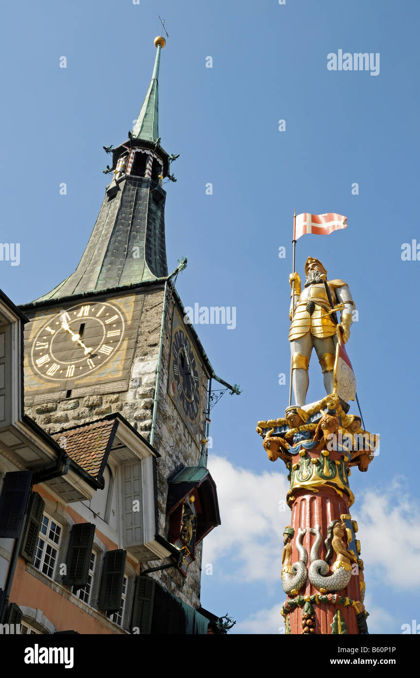 Clock tower swiss clock hi-res stock photography and images - Alamy
