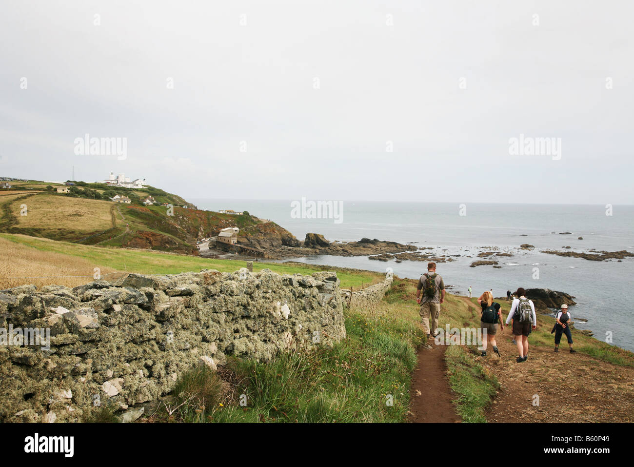 Lizard cornwall coast hiking trekking england Stock Photo - Alamy
