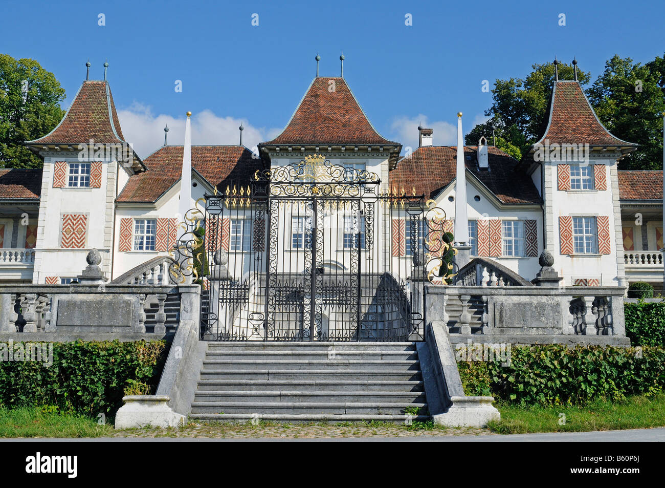 Waldegg Castle, summer residence of Johann Viktor of Besenval, museum ...