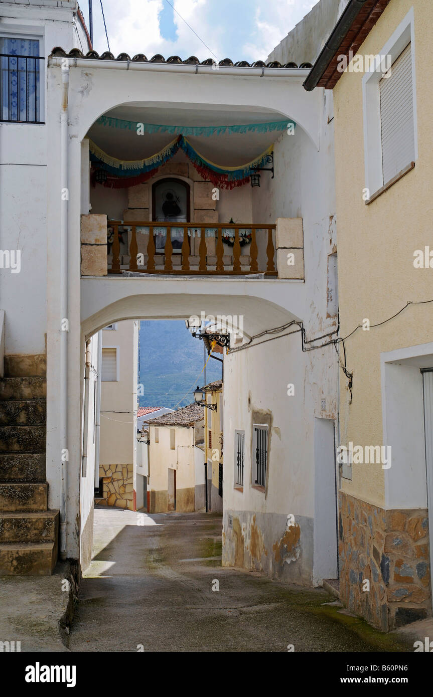 Passageway, gate, bridge, street, historic city centre, mountain ...