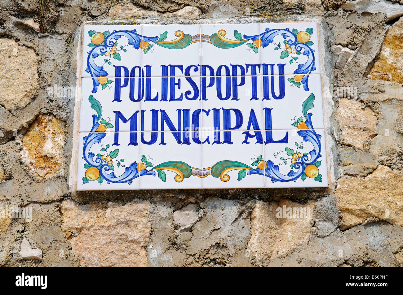Tiles sign information hi-res stock photography and images - Alamy