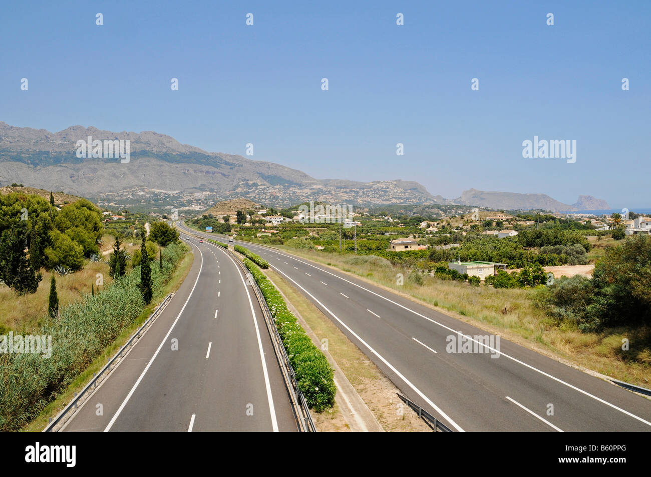 Spanish motorway coast hi-res stock photography and images - Alamy