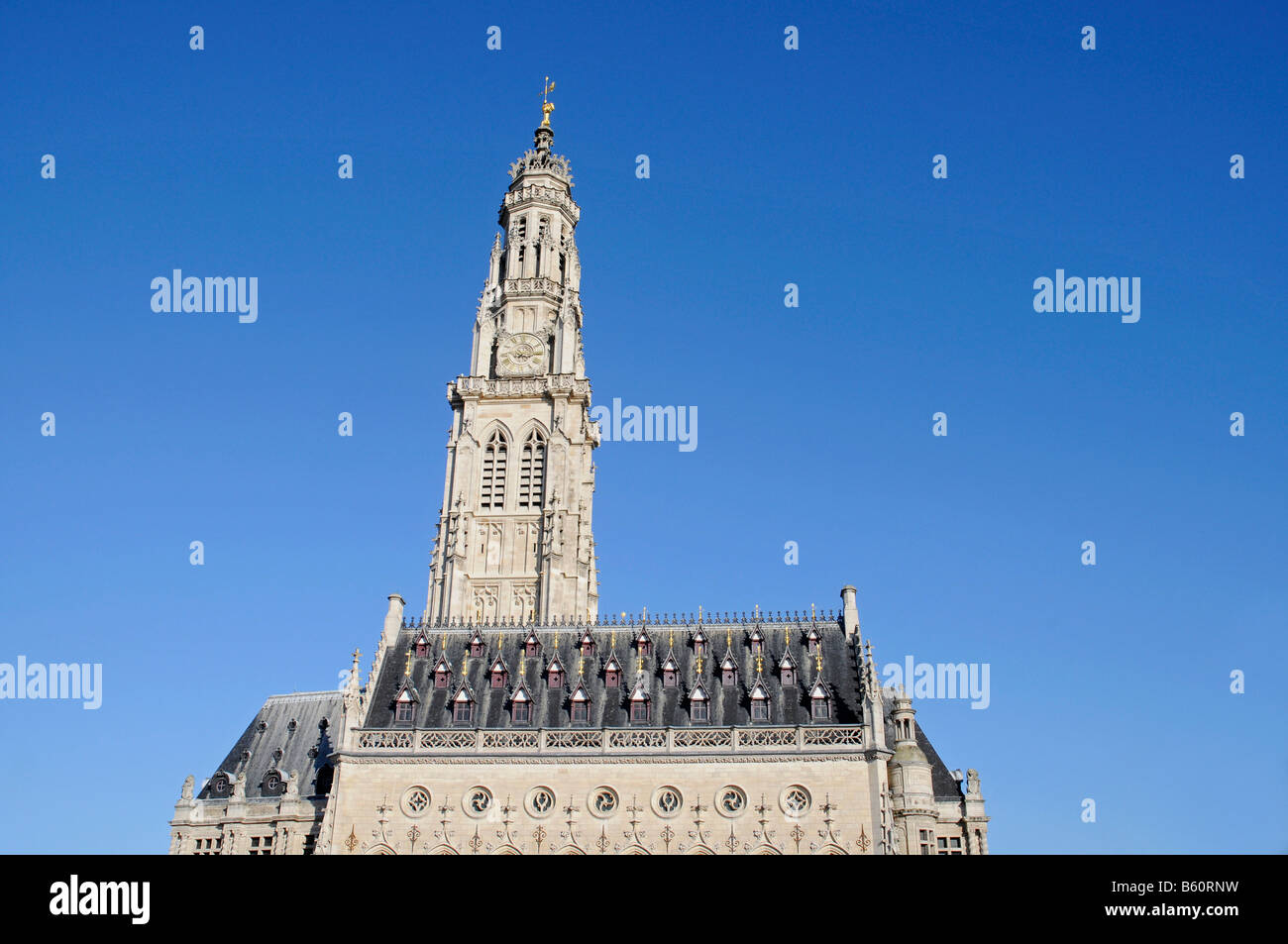 Belfried, Beffroi, Bell-tower, watch-tower, town hall, Arras, Nord Pas ...