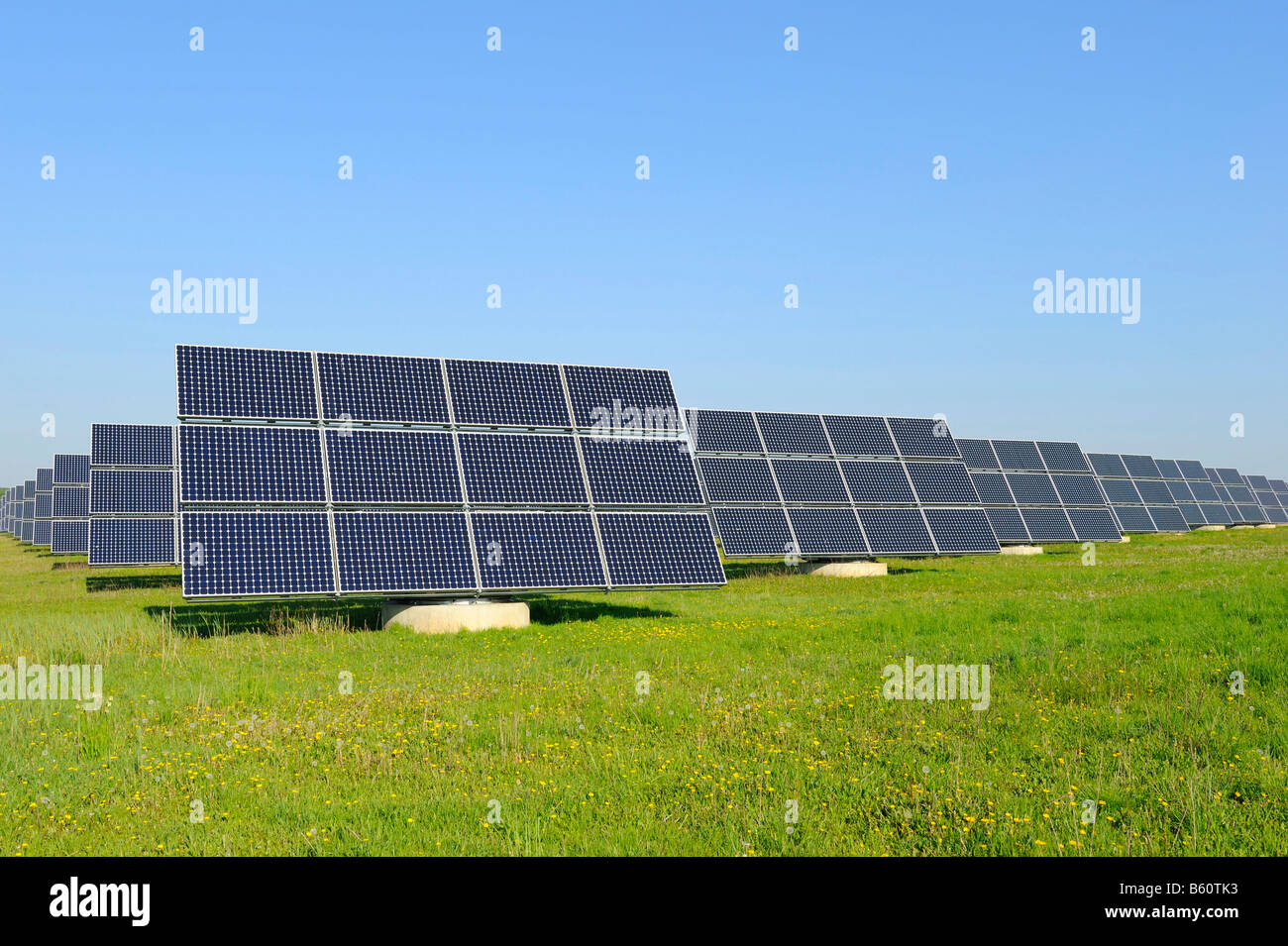 World's largest solar panel field, near Arnstein, Bavaria Stock Photo ...