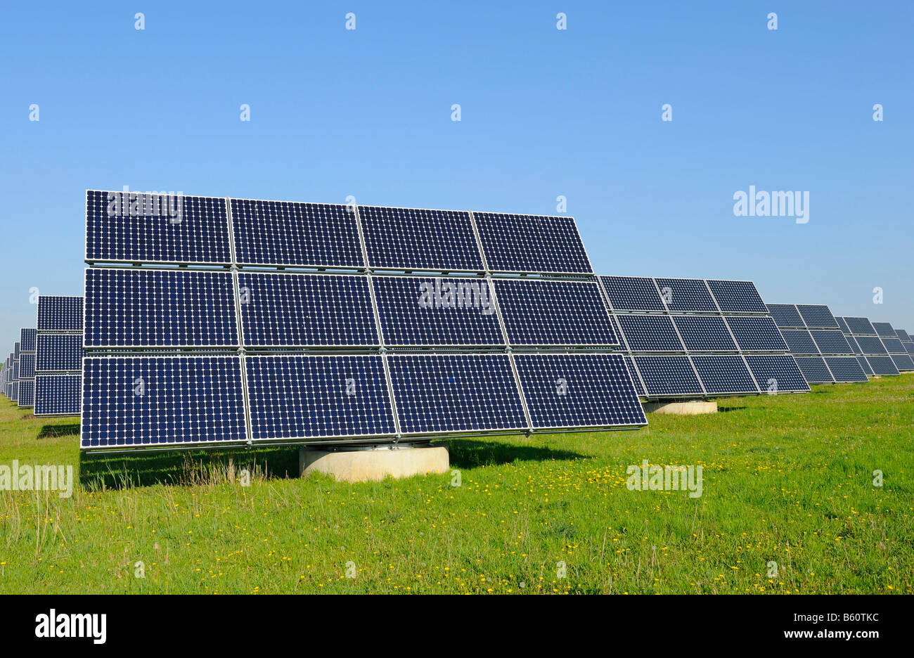 World's largest solar panel field, near Arnstein, Bavaria Stock Photo ...