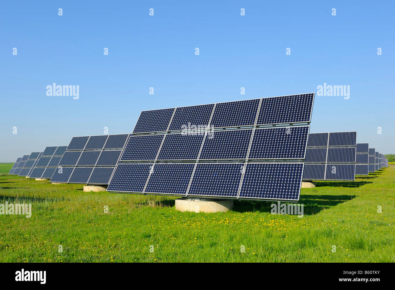 World's largest solar panel field, near Arnstein, Bavaria Stock Photo ...