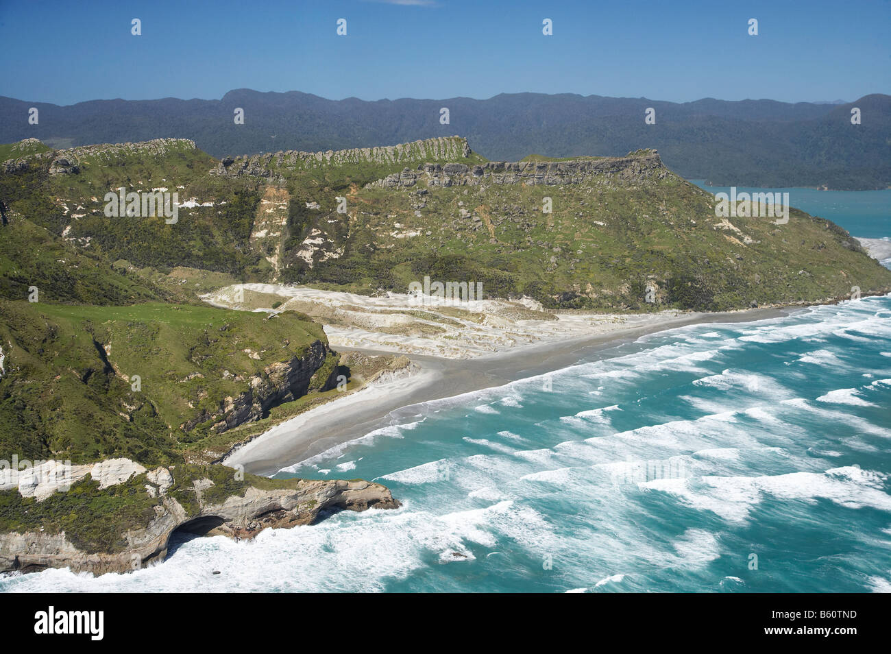 Coast south of Cape Farewell and Whanganui Inlet right NW Nelson Region ...
