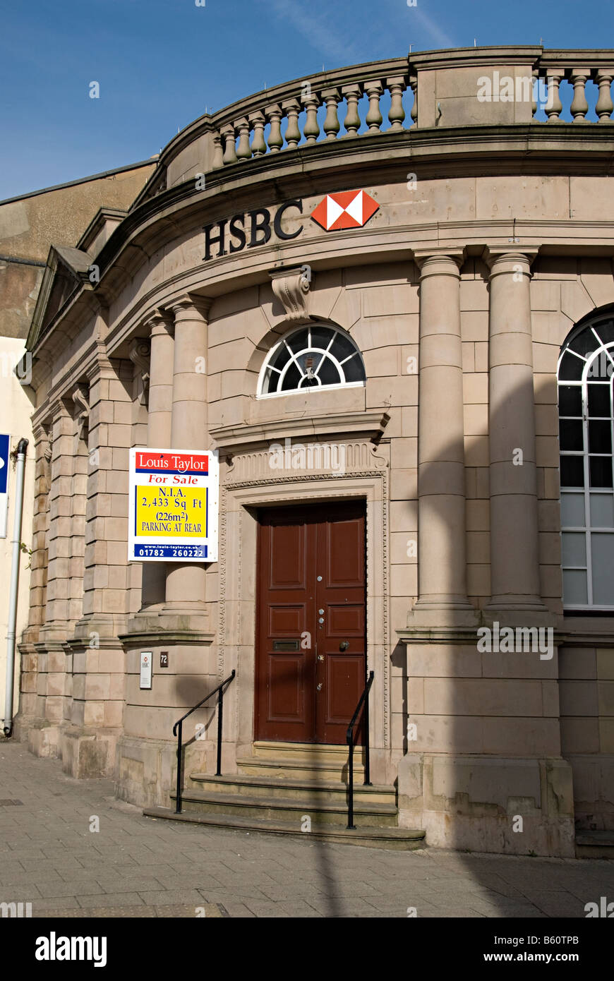 Hsbc stoke on trent closed sold architectural hi-res stock photography ...