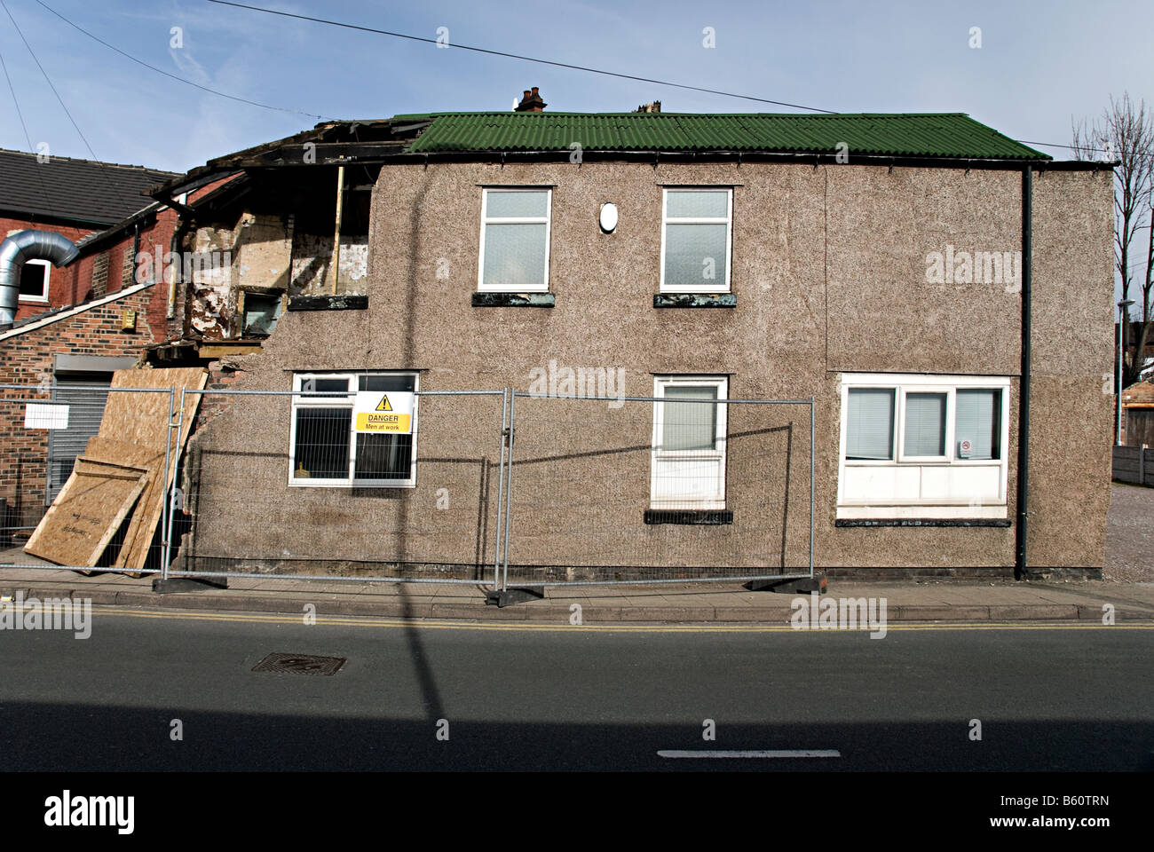 House crashed accident crash accident outdoors crash hi-res stock ...