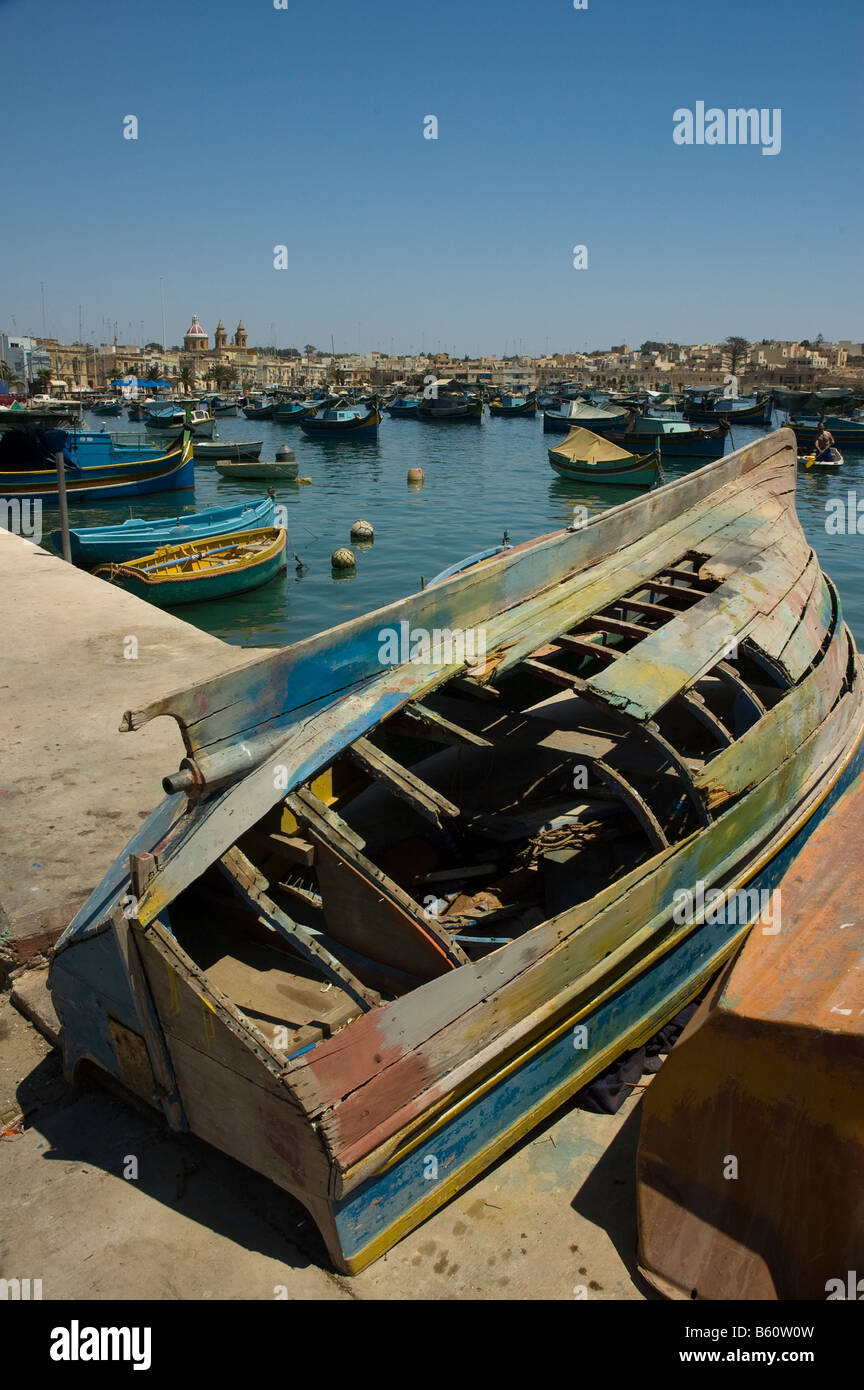 Upside down wooden rowing boat hi-res stock photography and images - Alamy