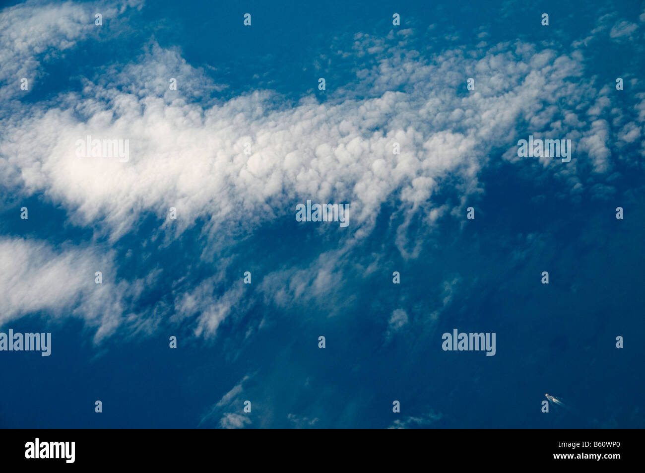 View of english channel from flying aircraft hi-res stock photography ...