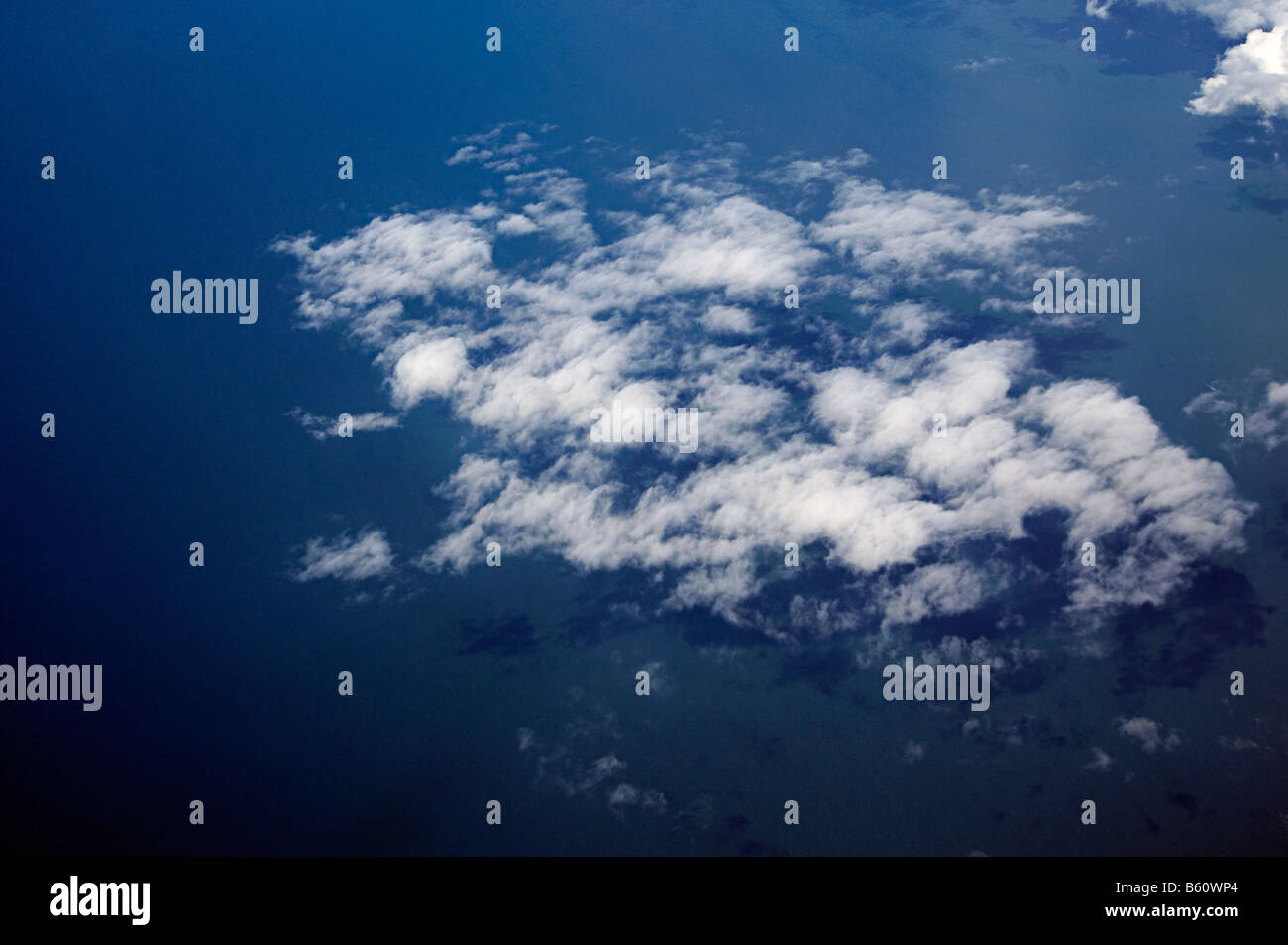 View of english channel from flying aircraft hi-res stock photography ...