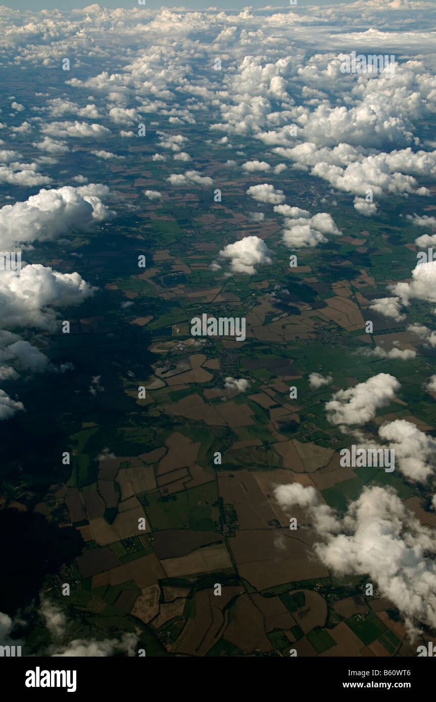 views over england of farmers fields in nottinghamshire Stock Photo - Alamy