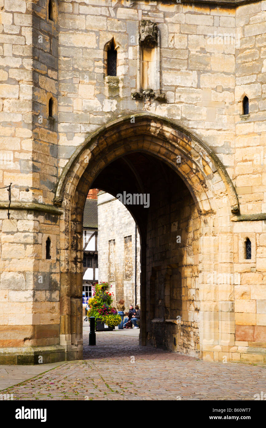 Exchequer Gate Lincoln Lincolnshire England Stock Photo - Alamy