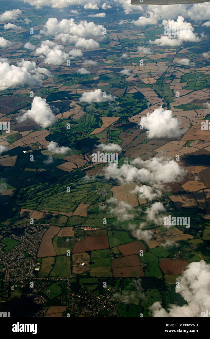views over england of farmers fields in nottinghamshire Stock Photo - Alamy