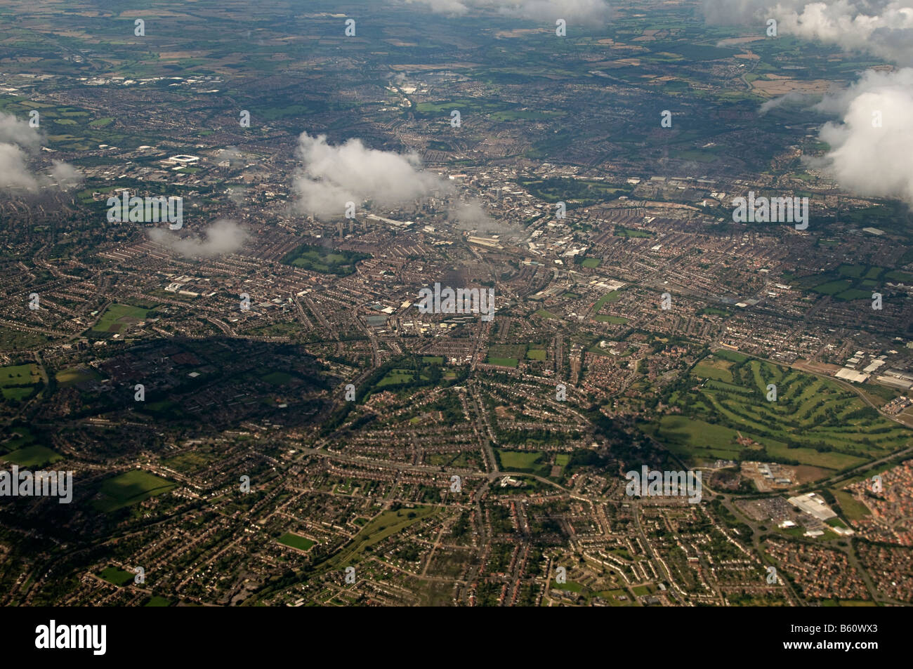 Big cities with sky and clouds view high view hi-res stock photography ...