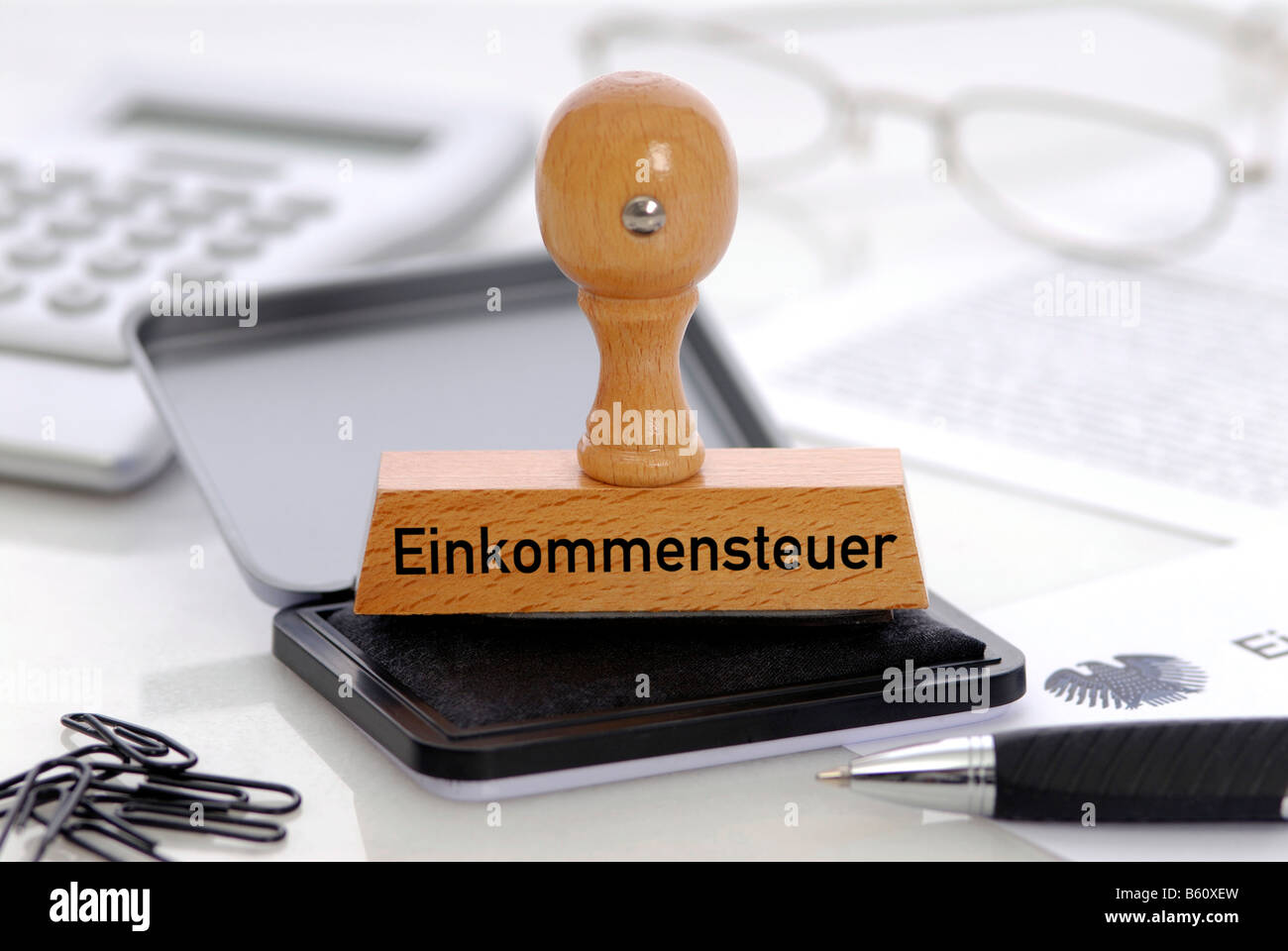 Income tax stamp hi-res stock photography and images - Alamy