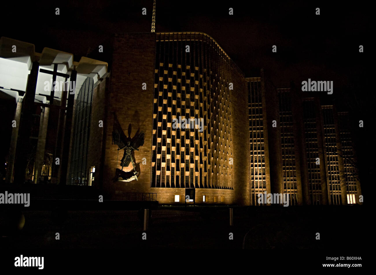 coventry cathedral at night Stock Photo - Alamy