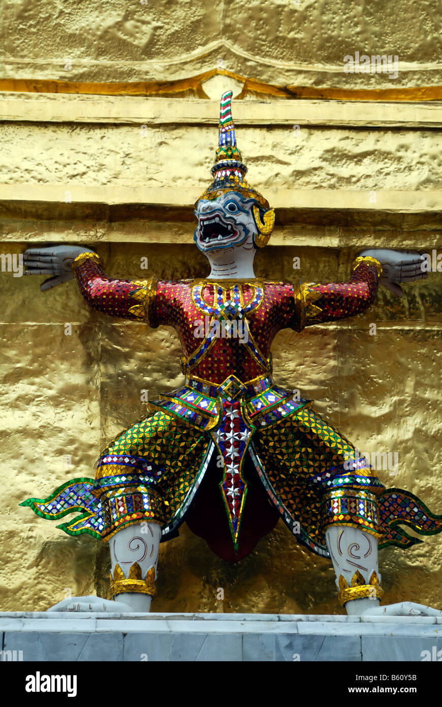 Monkeyguard at Grand Palace,Bangkok,Thailand Stock Photo - Alamy