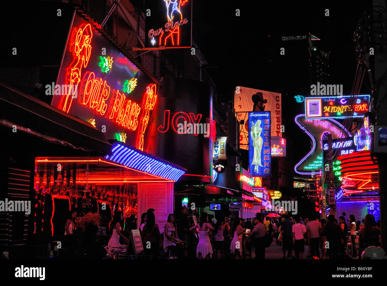 Go-Go bars in Soi Cowboy,Bangkok,Thailand Stock Photo - Alamy