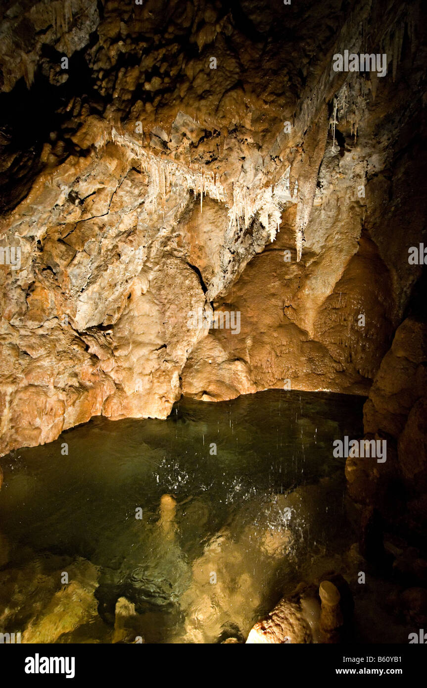 limousis underground caves in france Stock Photo - Alamy