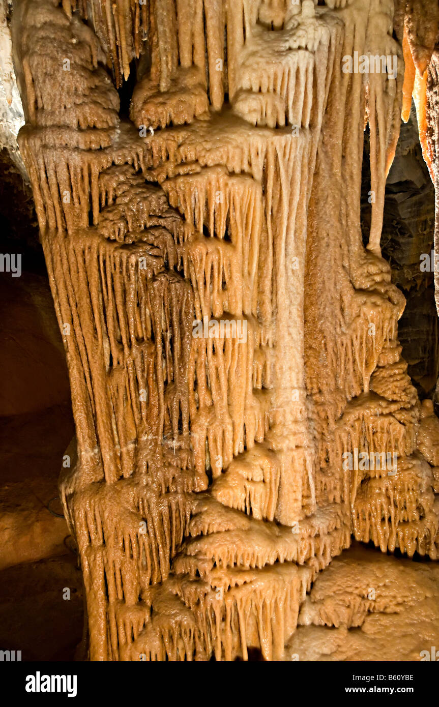 limousis underground caves in france Stock Photo - Alamy