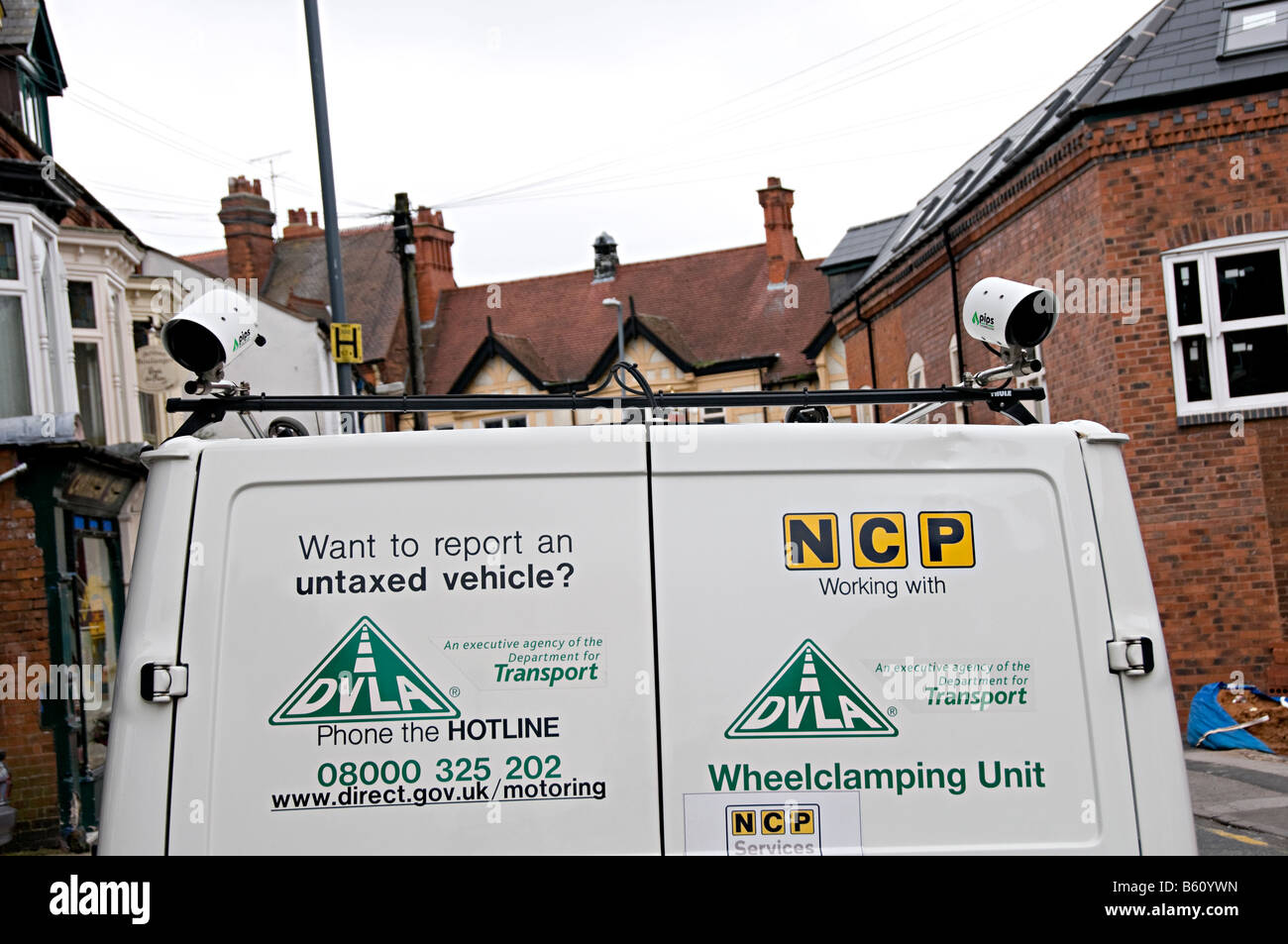 dvla spy cameras on a van which drive around on the streets and spot ...