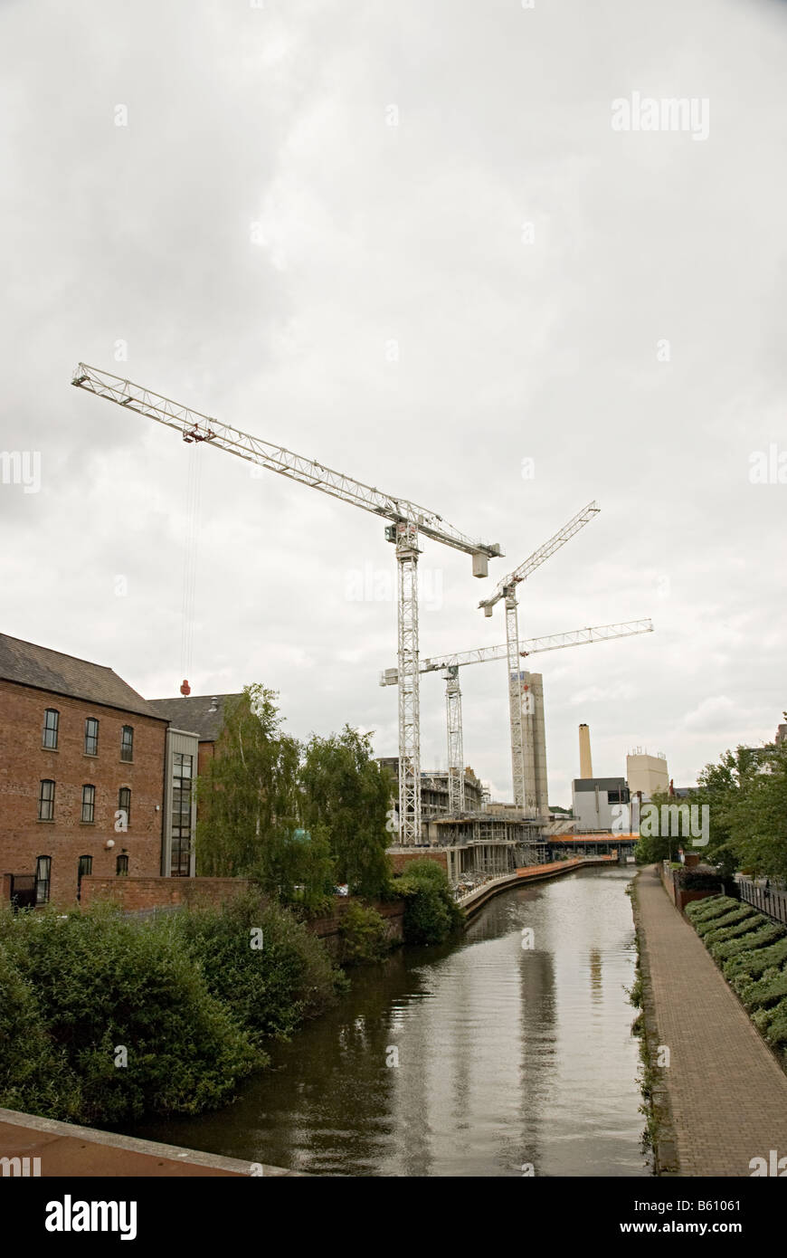 new building work in nottingham Stock Photo - Alamy