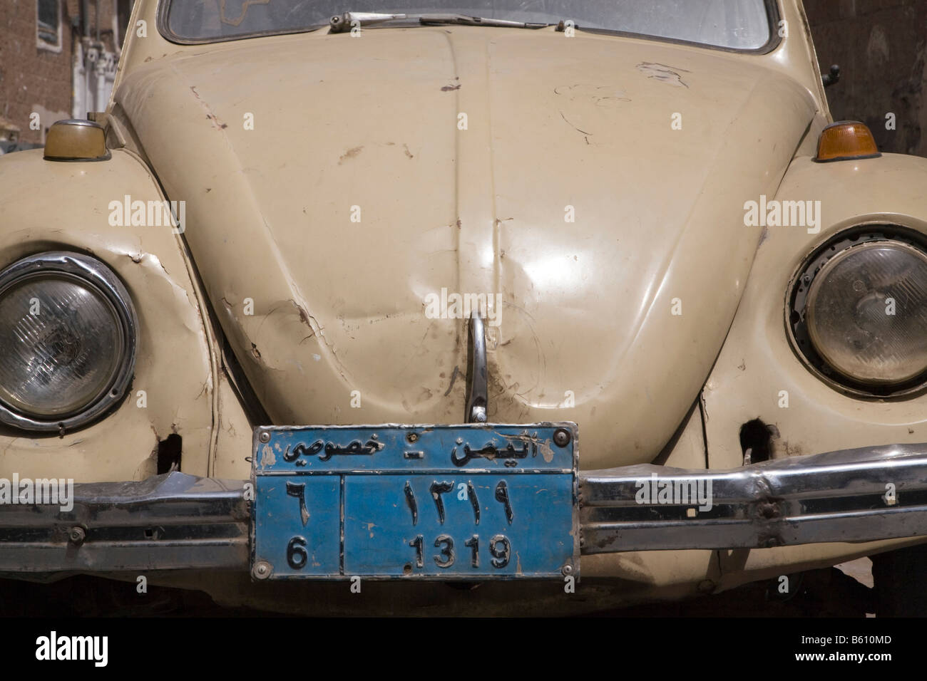 Old Volkswagen Beetle, historic centre of San a , Yemen, Middle East ...