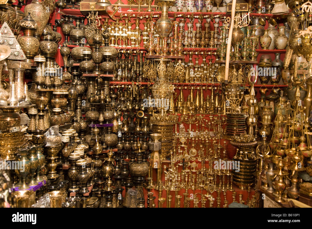 Gold- and silverwares, souk, San a , Yemen, Middle East Stock Photo - Alamy