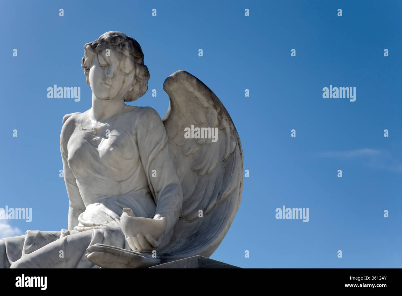 Angel, statue, main cemetery of Merida, Venezuela, South America Stock ...