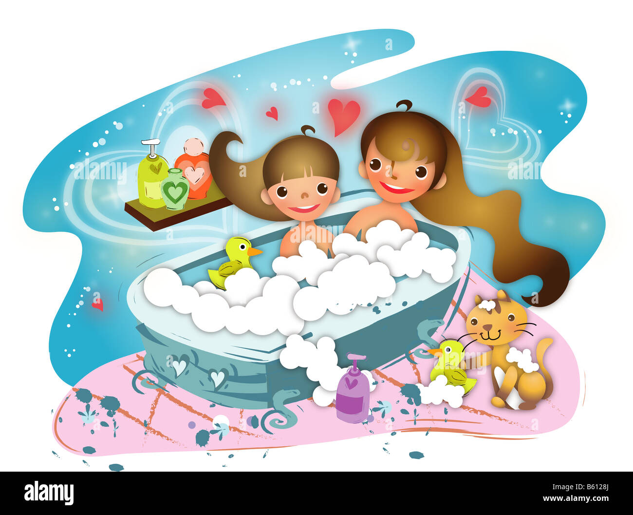 Painting family Cut Out Stock Images & Pictures - Alamy