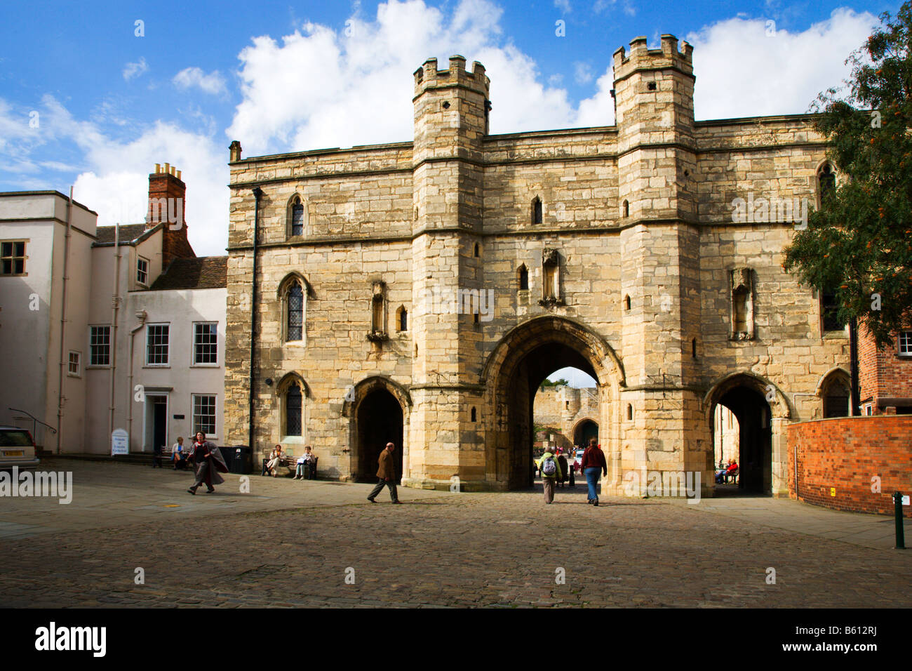 Lincoln exchequer gate arch hi-res stock photography and images - Alamy