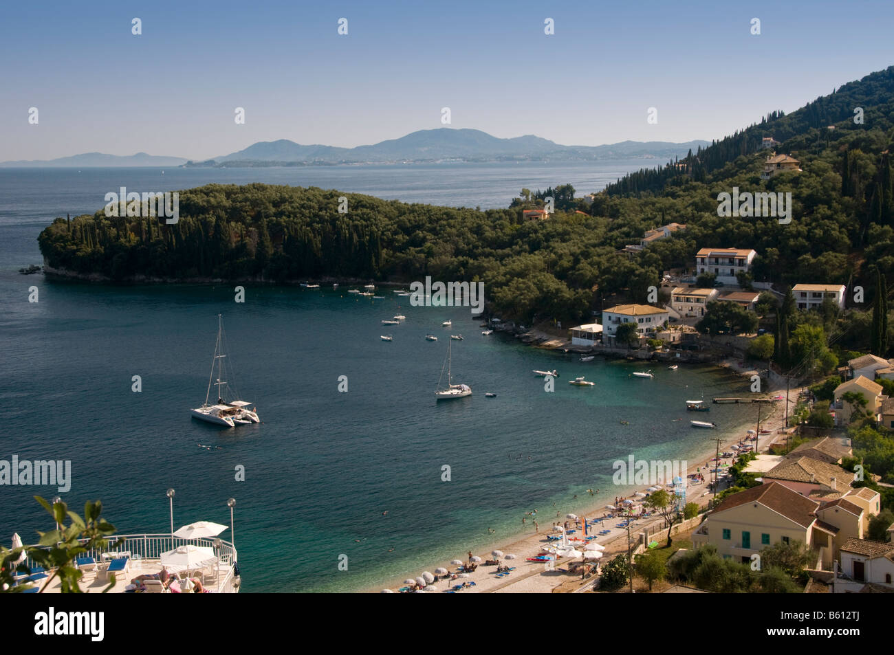 Greece corfu sea scenery coast hi-res stock photography and images - Alamy