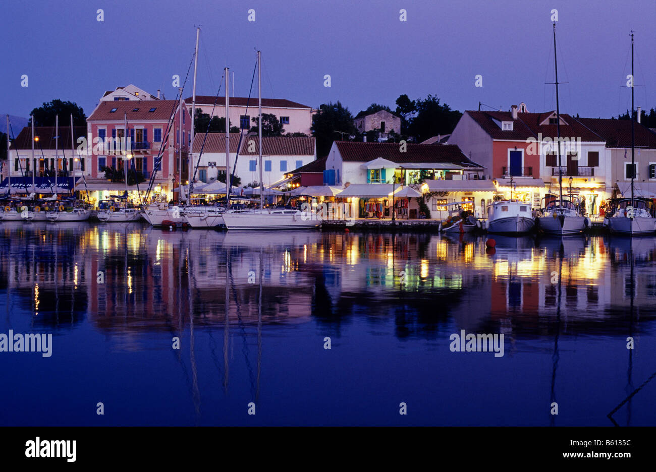 Fiskardo harbour, Island of Kefalonia, Greece, Europe Stock Photo - Alamy