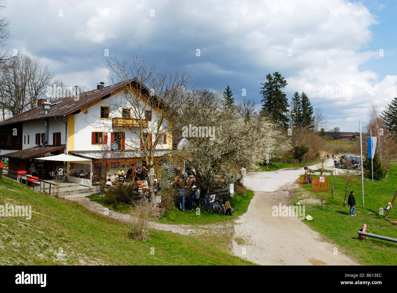 Maisinger Seehof Restaurant on Maisinger See Lake near Starnberg, Upper ...