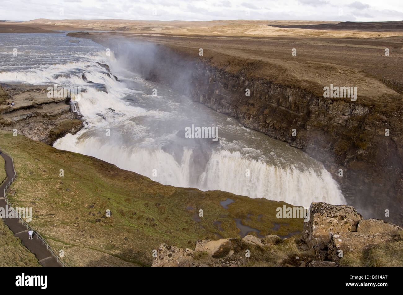 Gullfoss waterfalls Iceland Stock Photo - Alamy