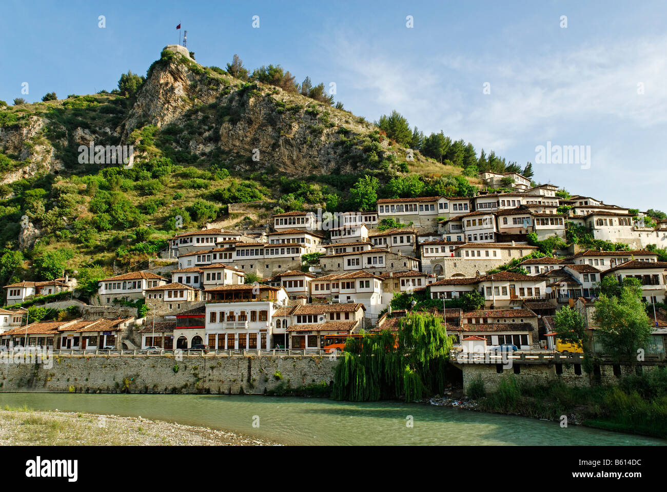Historic centre of Berat on the Osum River, UNESCO World Heritage Site ...
