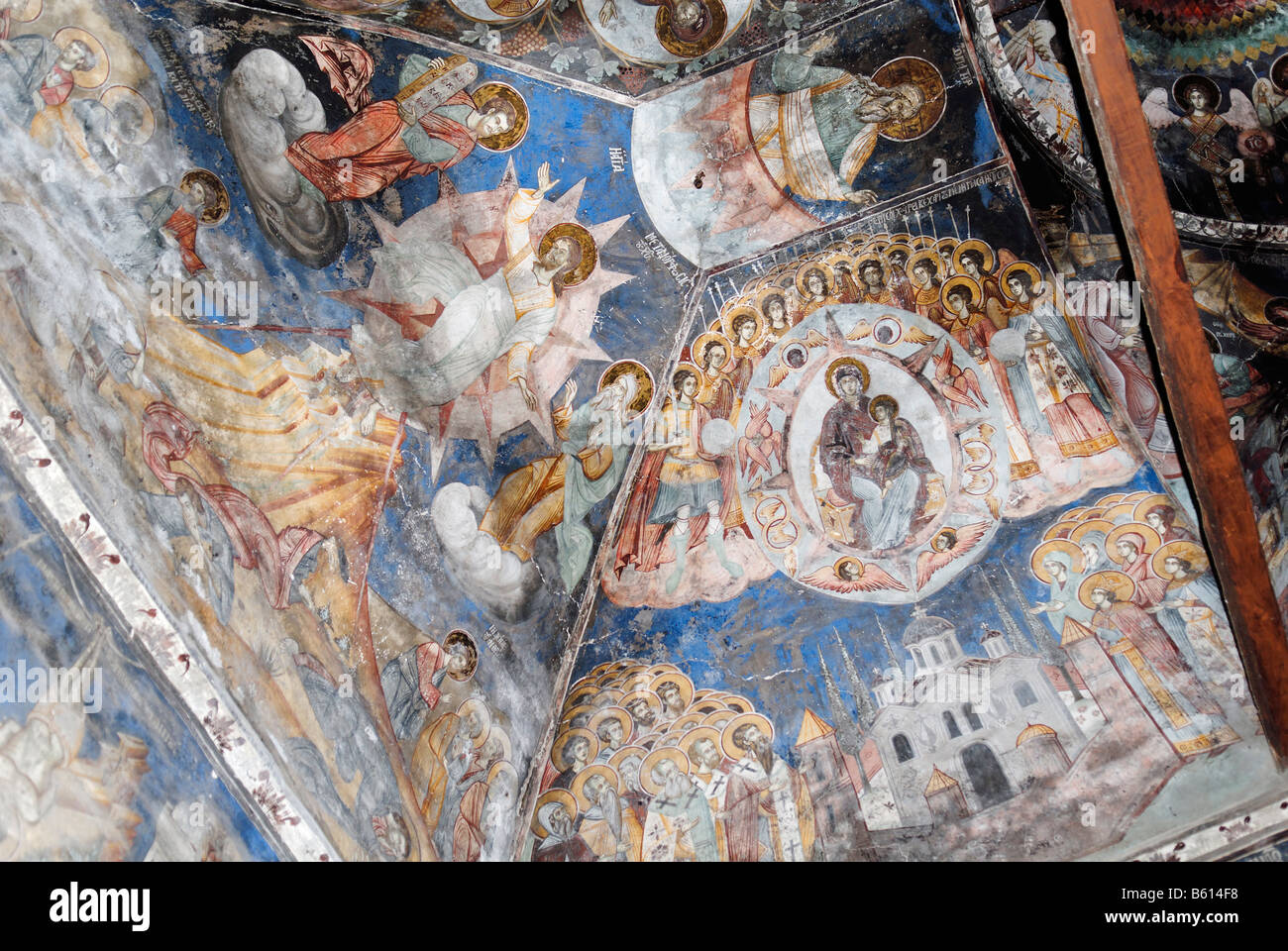 Painted medieval ceiling in church hi-res stock photography and images ...