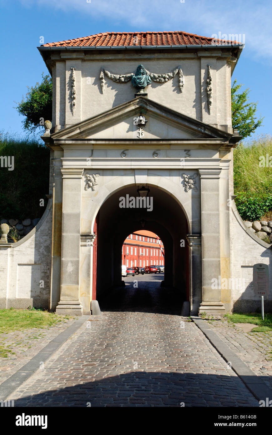 Historic gate at Kastellet Citadel, Copenhagen, Denmark, Scandinavia ...