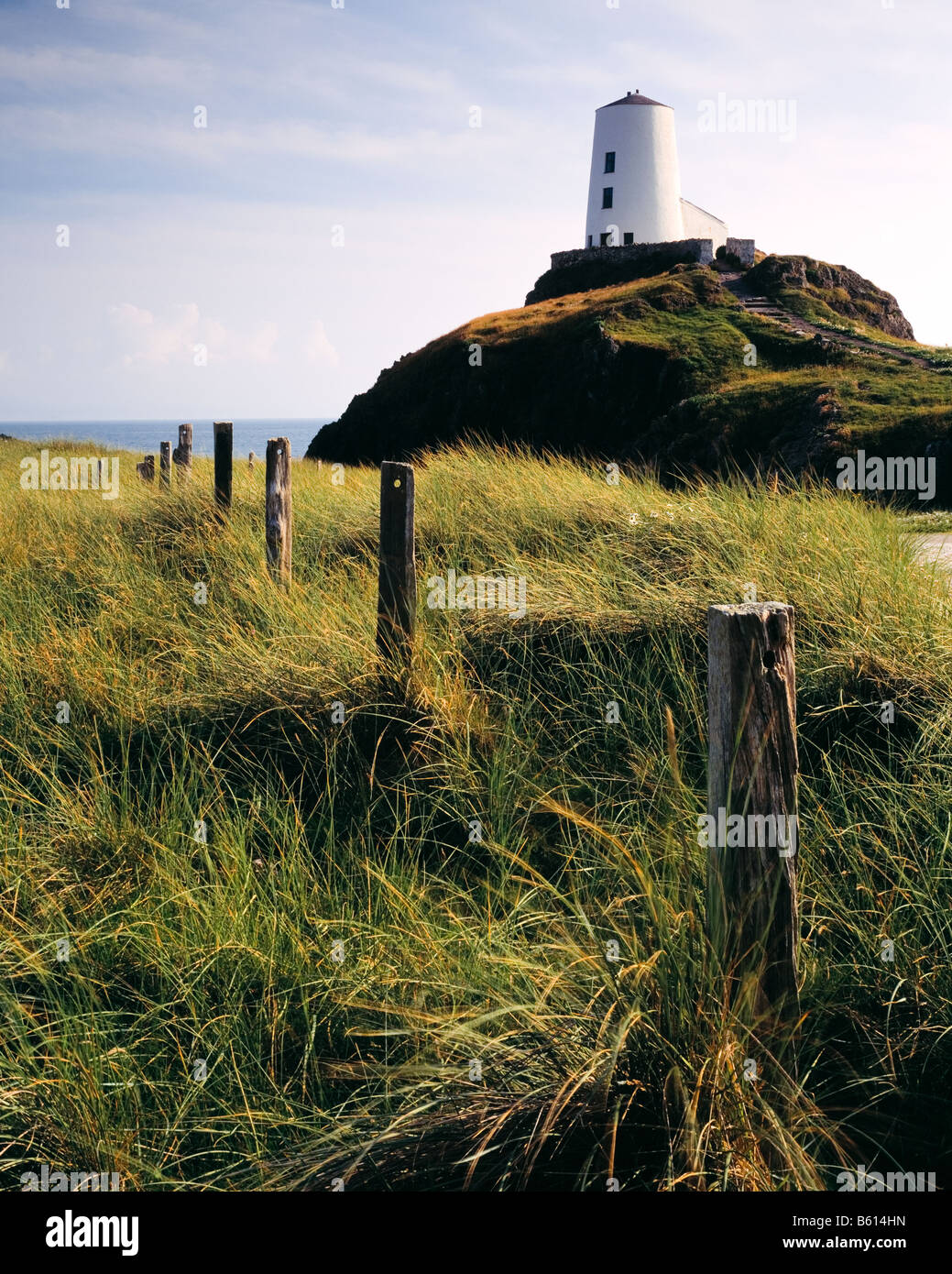 Ty Mawr Lighthouse, Ynys Llanddwyn. Anglesey. North Wales Stock Photo ...