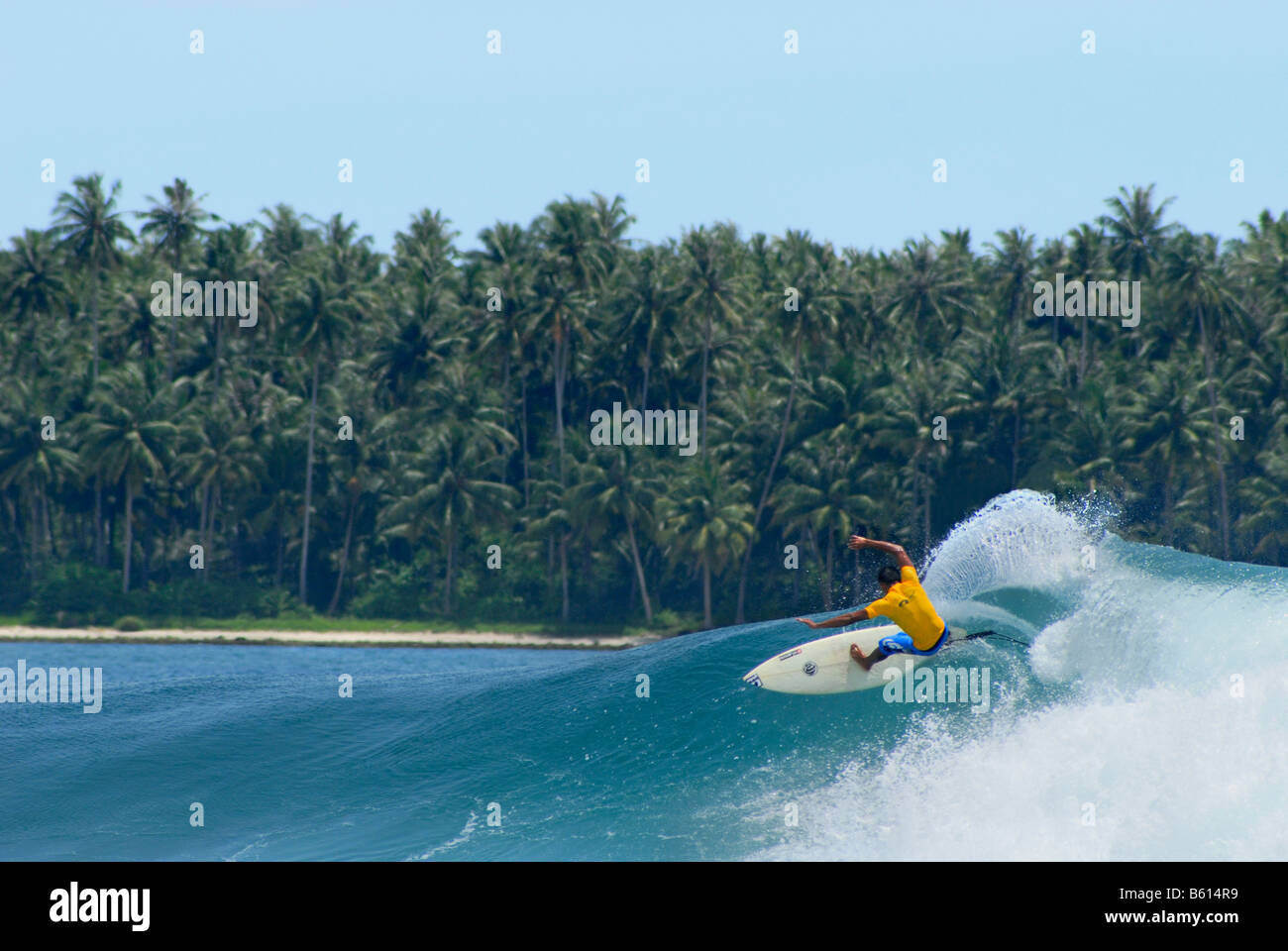 legendary island of surf break in Indian Ocean Stock Photo - Alamy