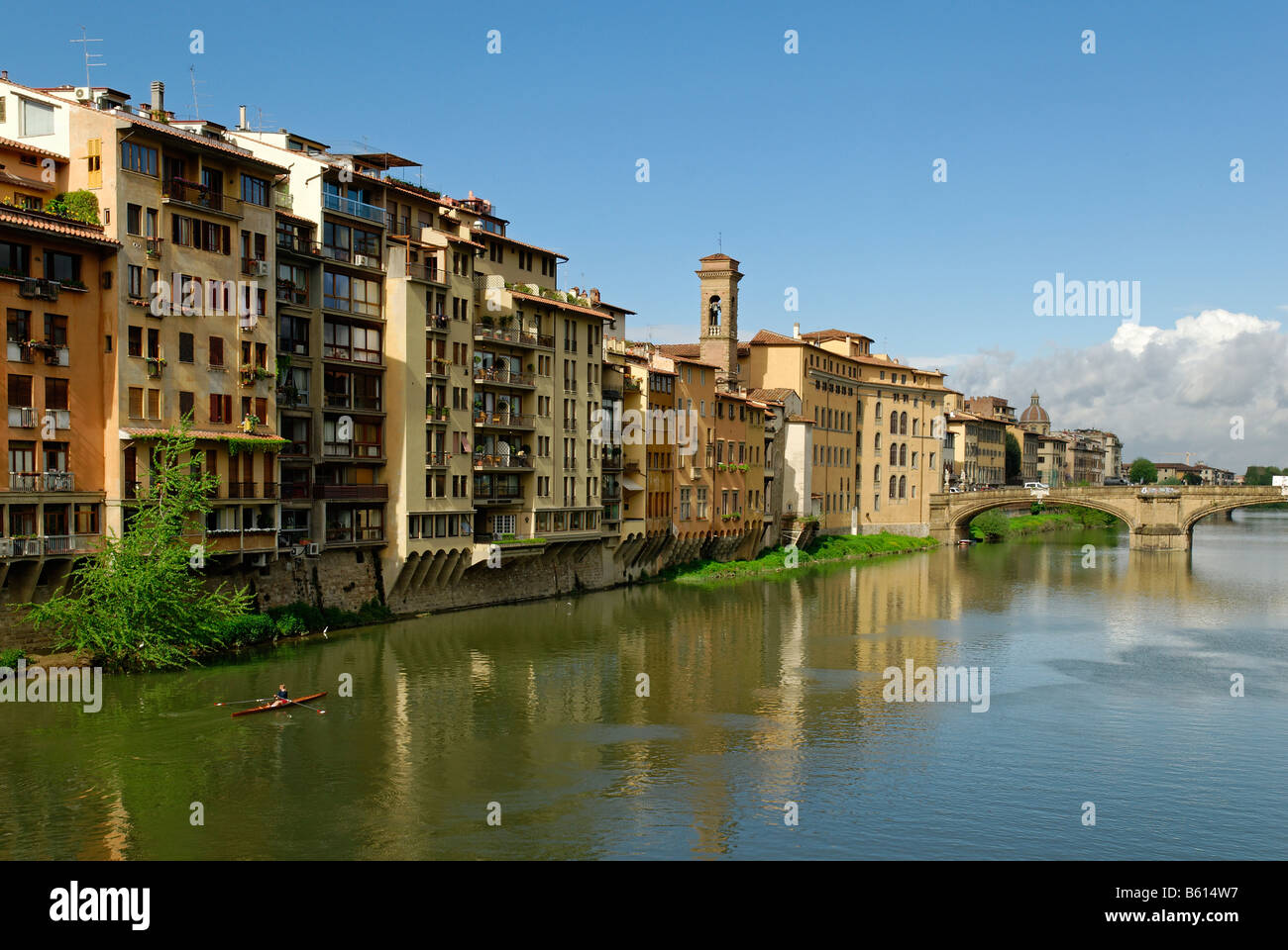 Historic city centre of Florence on the bank of the river Arno, UNESCO ...