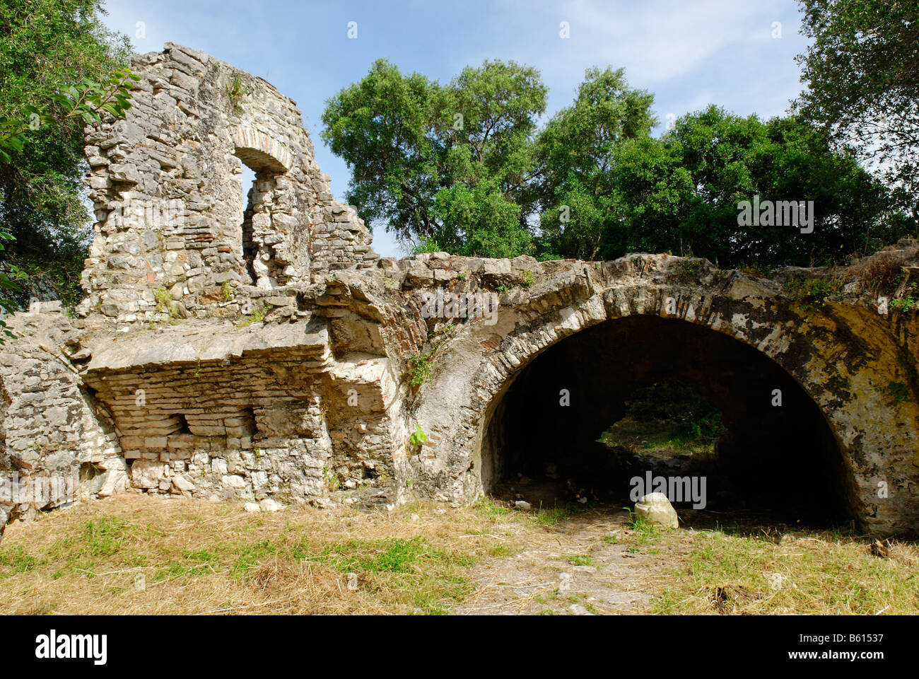 Ruins in the ancient archeological excavation of Butrint, UNESCO World ...